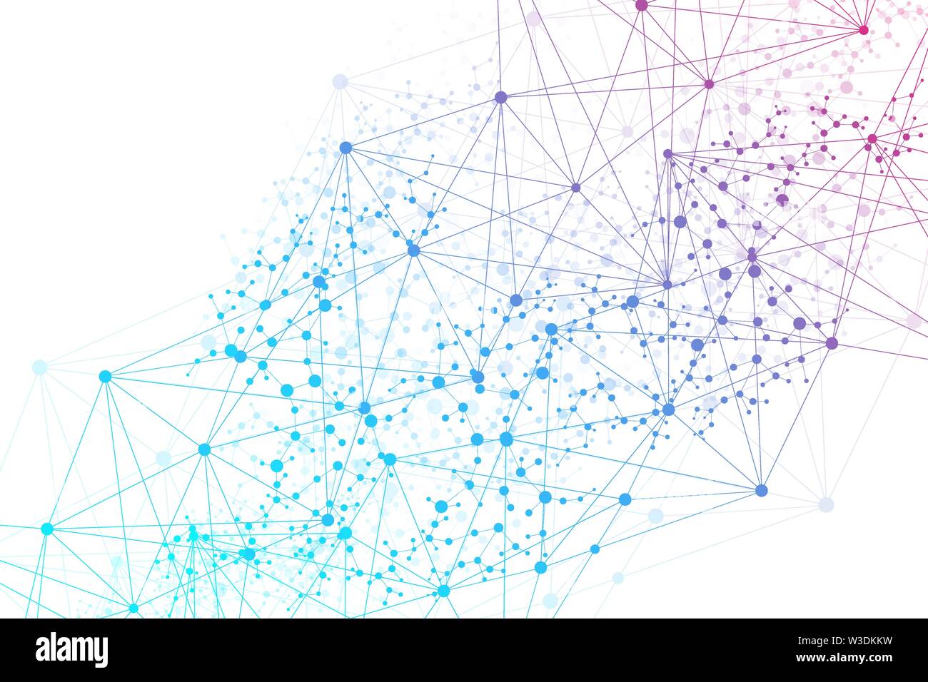 Structure molecule and communication. Dna, atom, neurons. Scientific ...