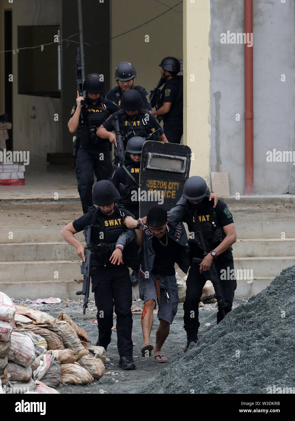 Quezon City, Philippines. 15th July, 2019. Members of the Philippine ...