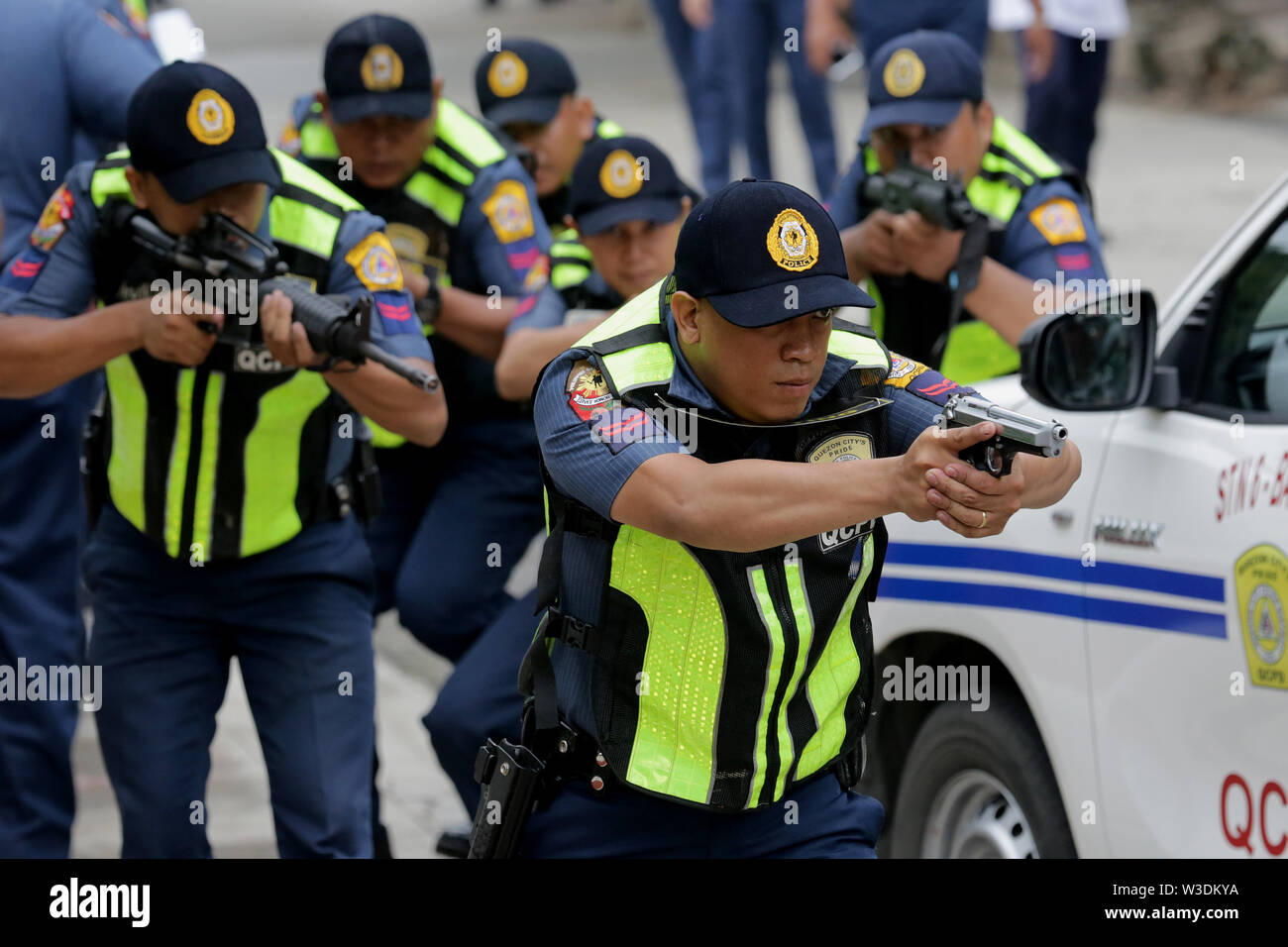 Quezon City, Philippines. 15th July, 2019. Members of the Philippine ...