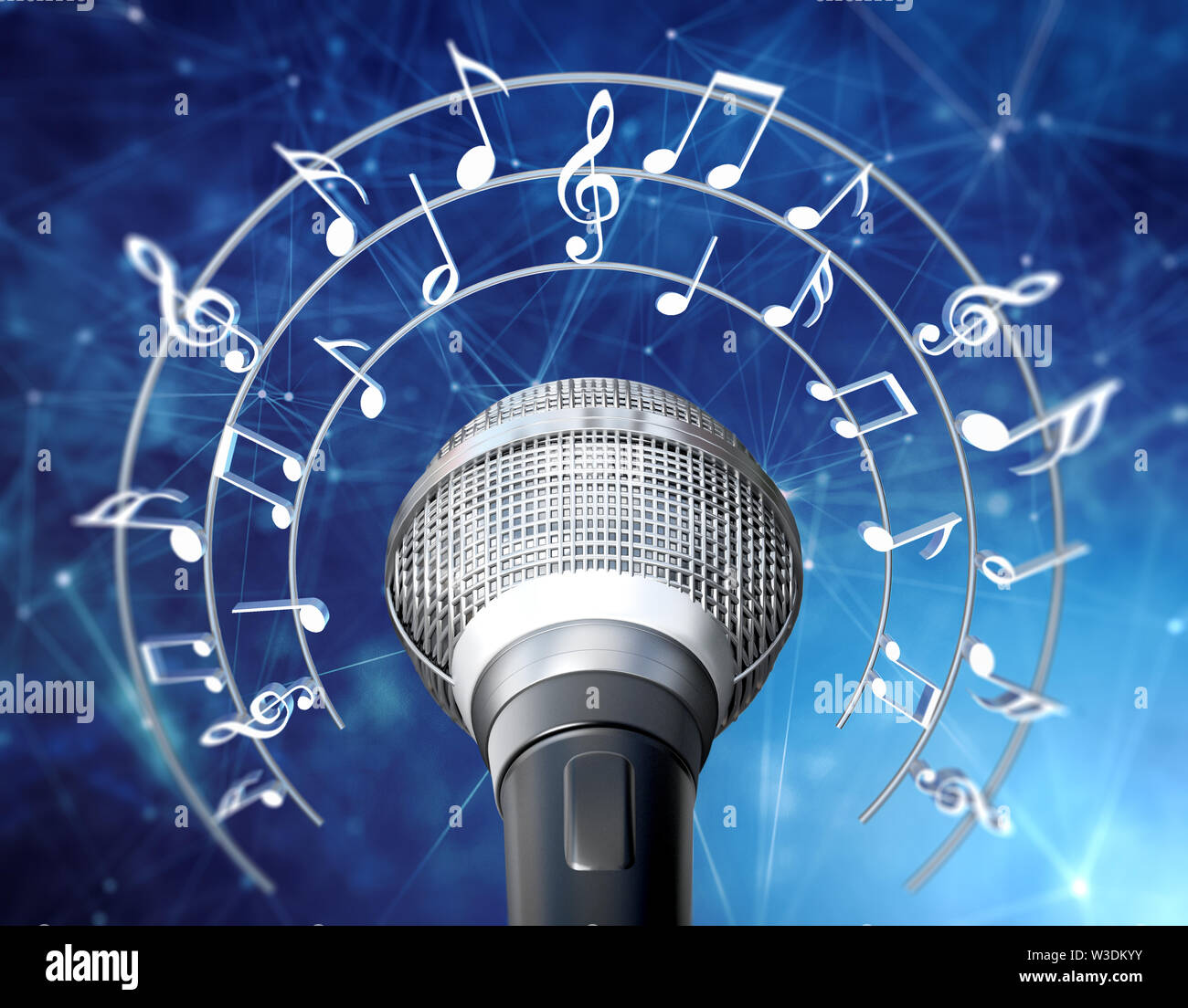 Music notes illustration hi-res stock photography and images - Alamy