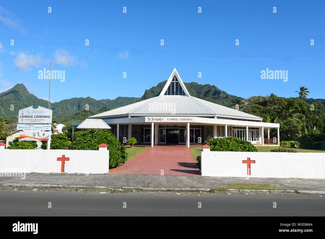 St Joseph's Catholic Church, Avarua, Rarotonga, Cook Islands, Polynesia ...