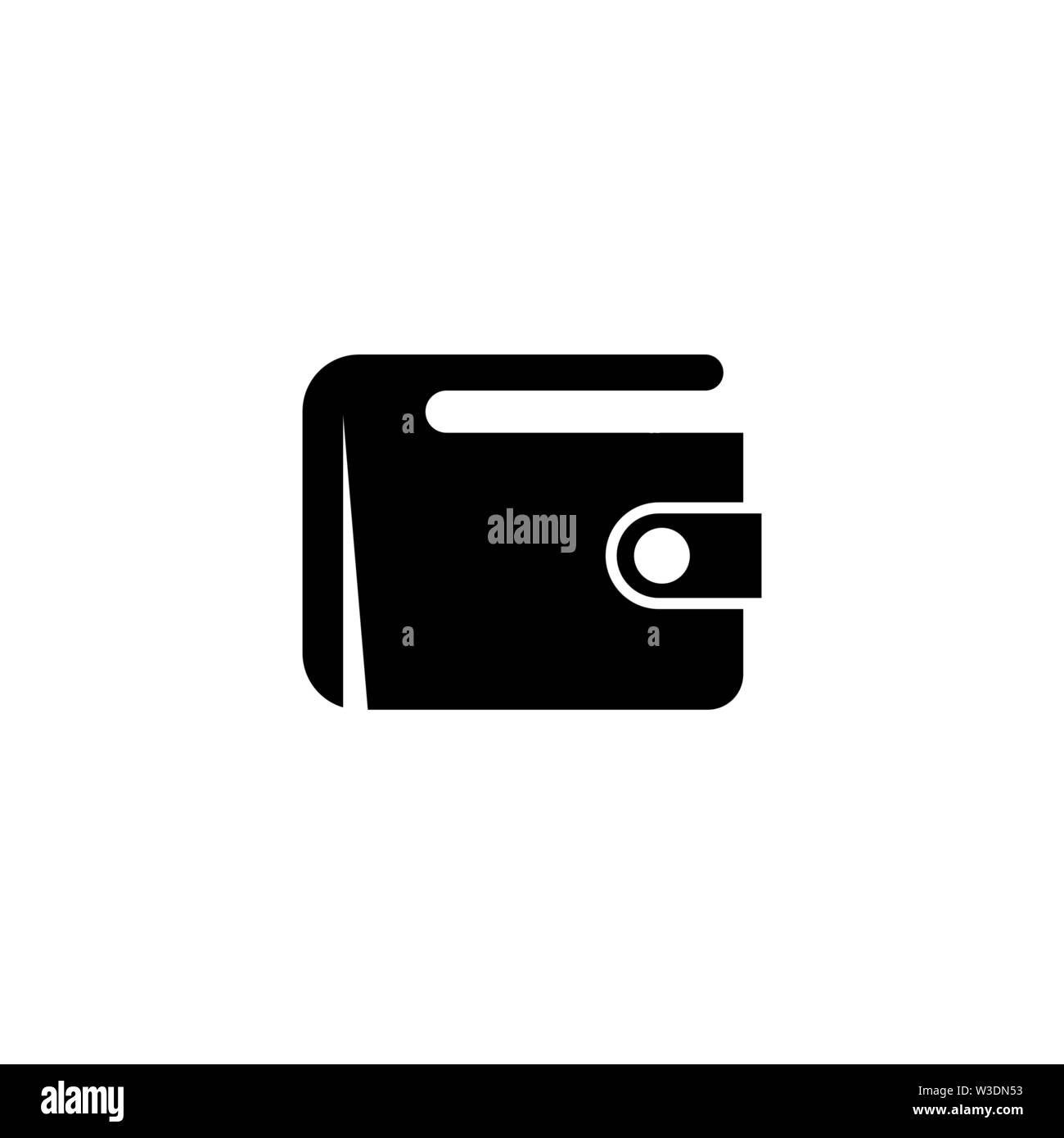 Money Wallet, Digital Purse. Flat Vector Icon illustration. Simple ...