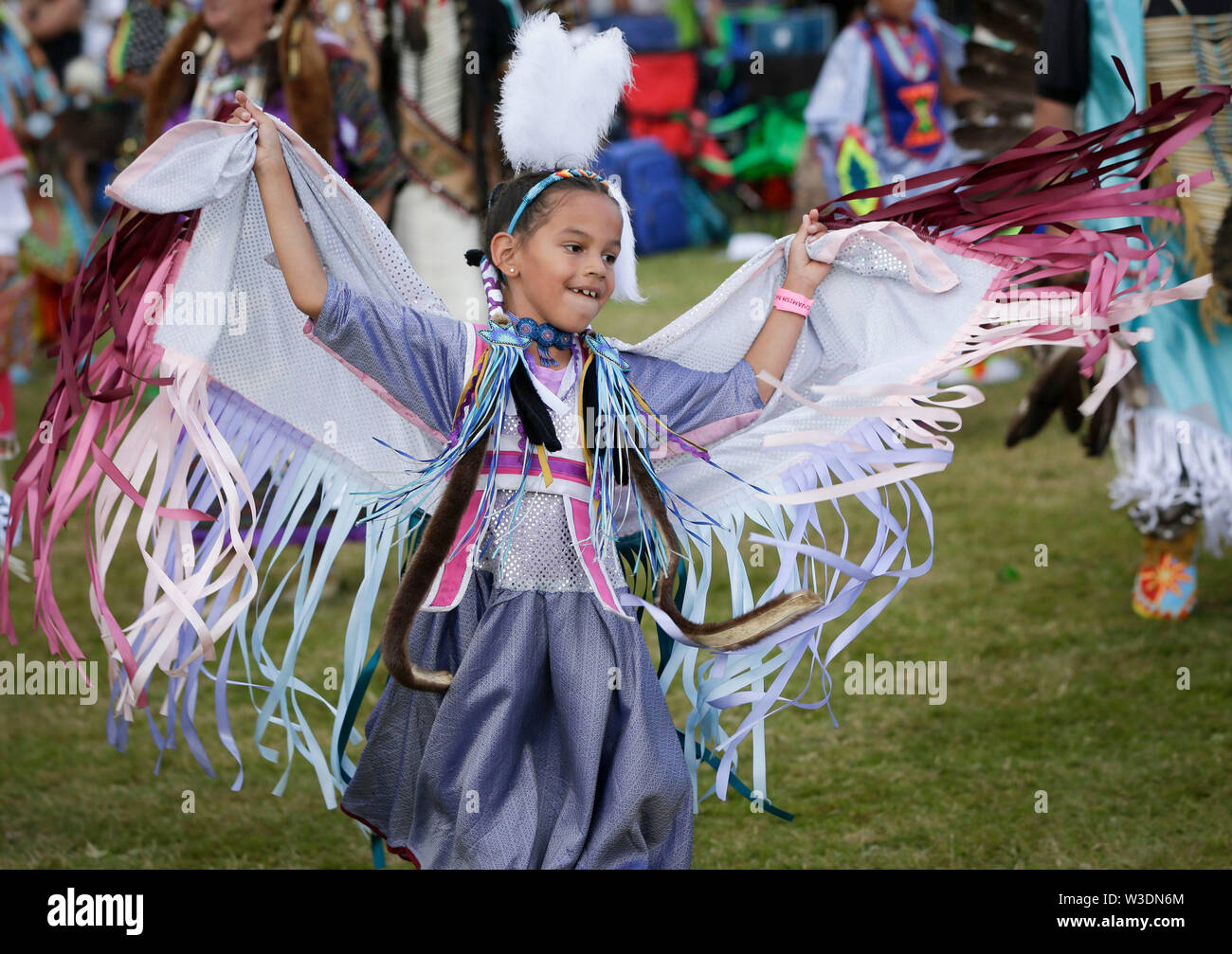 Vancouver, Canada. 14th July, 2019. A girl performs during the 32nd ...