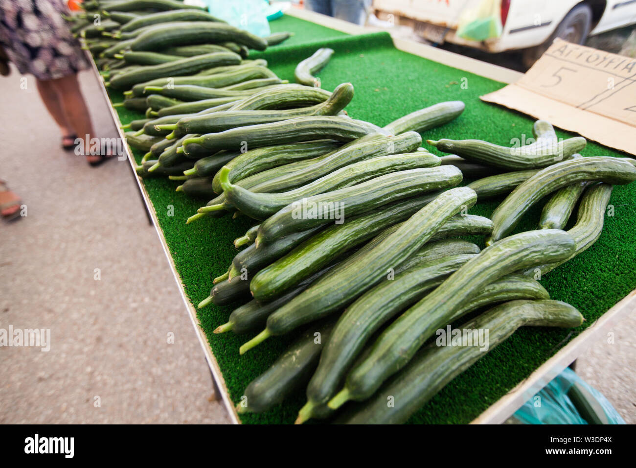 Farmers market cucumber hi-res stock photography and images - Alamy