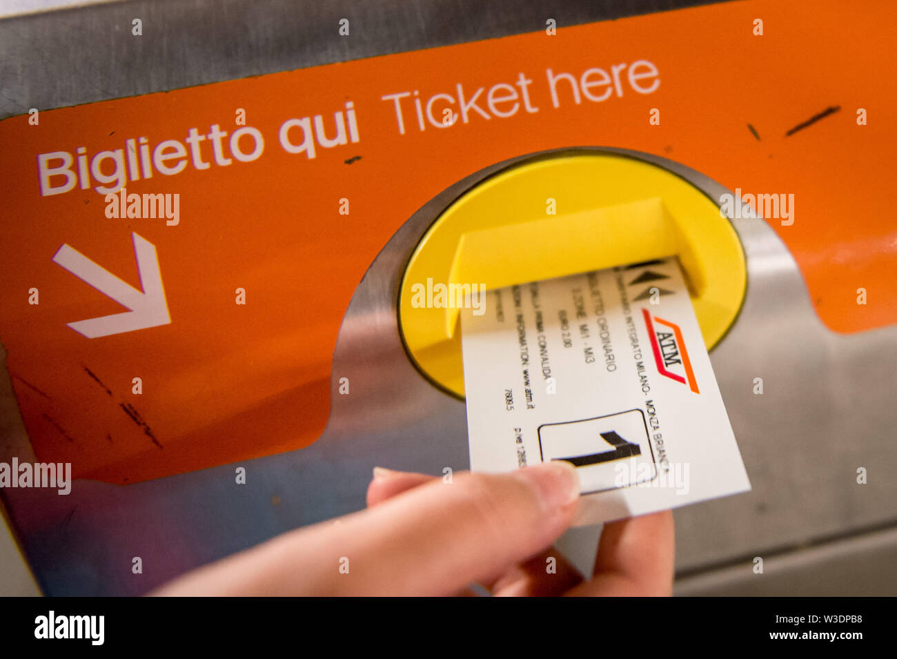 Photo CC 15-07-19 Milan (Italy) Chronicle Cadorna Station first day ATM ...