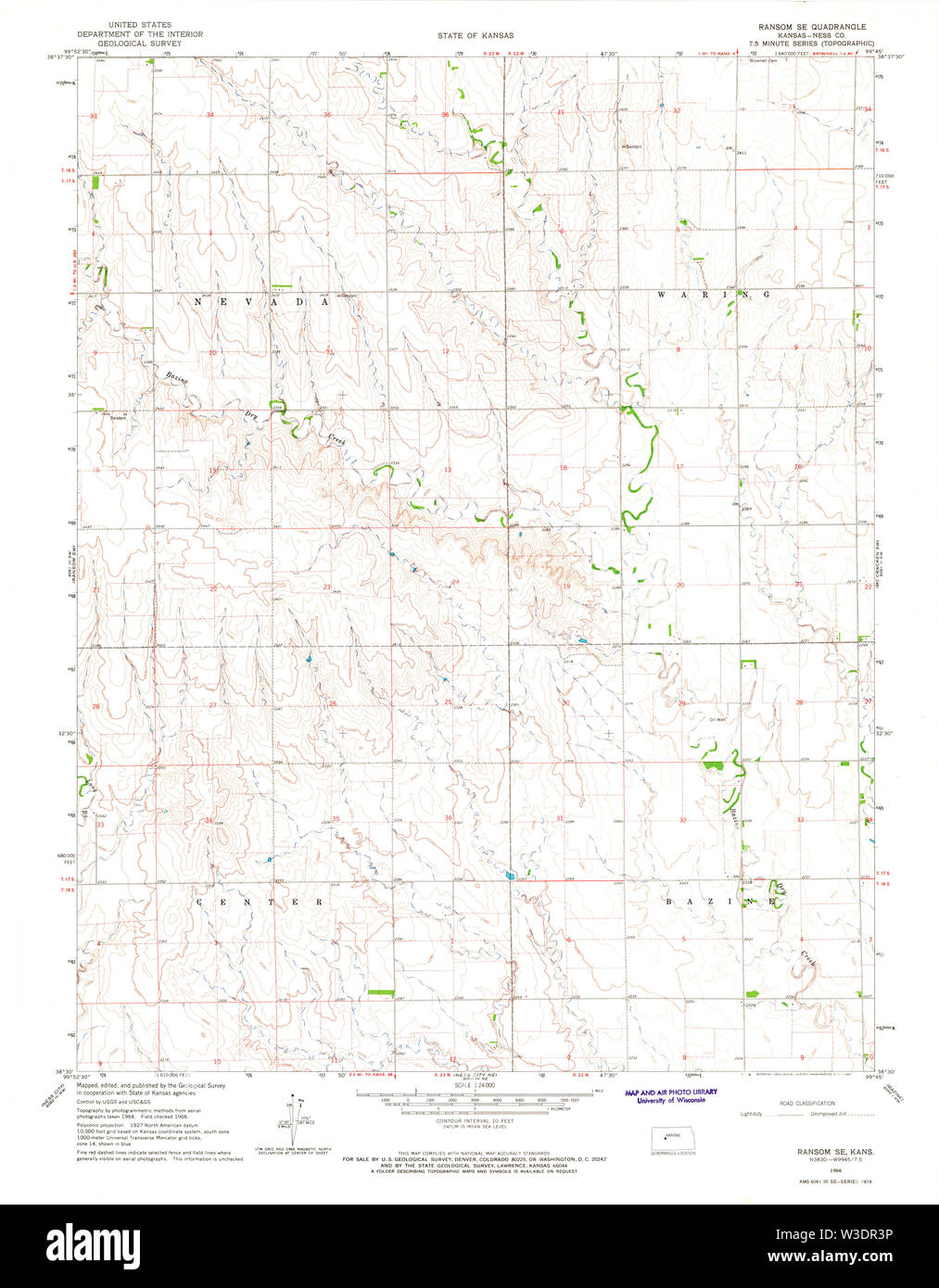 Map of ransom kansas hi-res stock photography and images - Alamy
