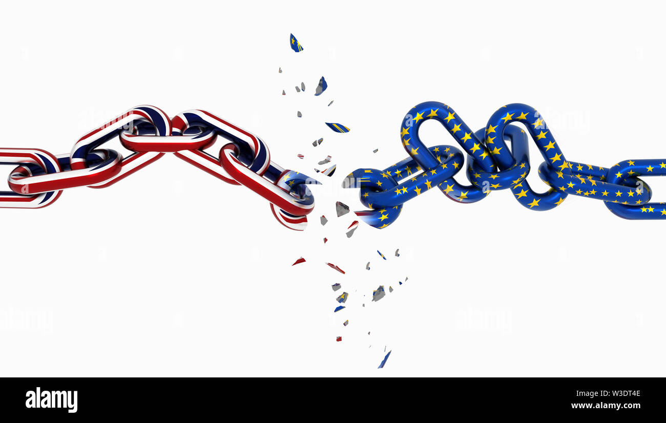 Break into pieces Cut Out Stock Images & Pictures - Alamy