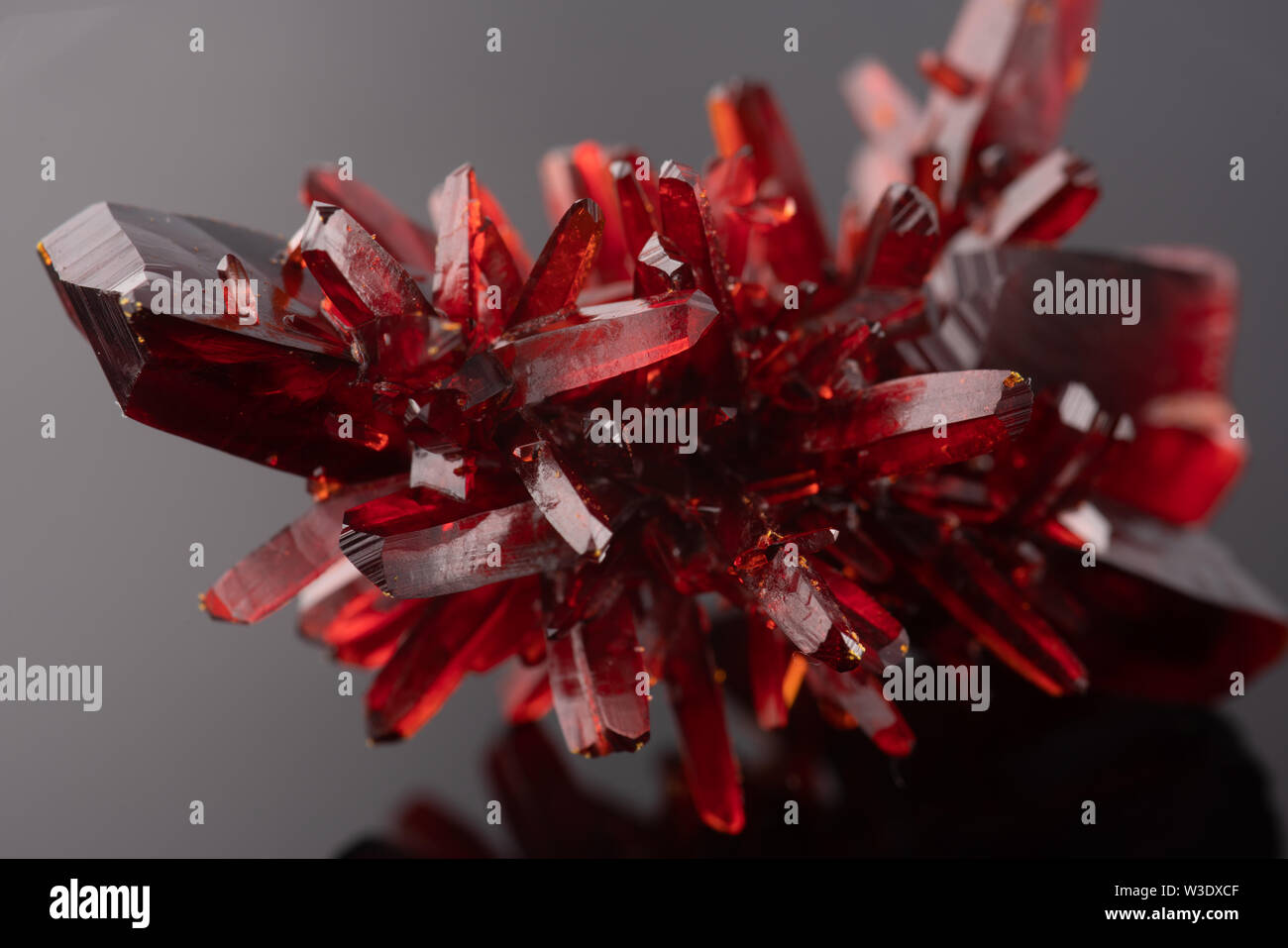 Red crystal. Natural mineral Stock Photo - Alamy