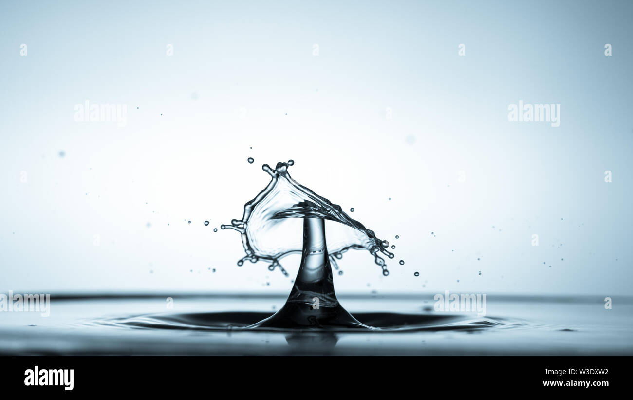 water drop collision. Water splash Stock Photo - Alamy