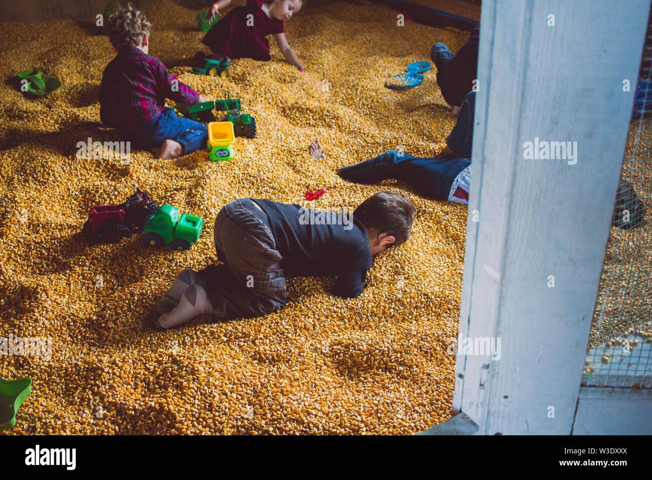 Cute cartoon farm boy hi-res stock photography and images - Alamy