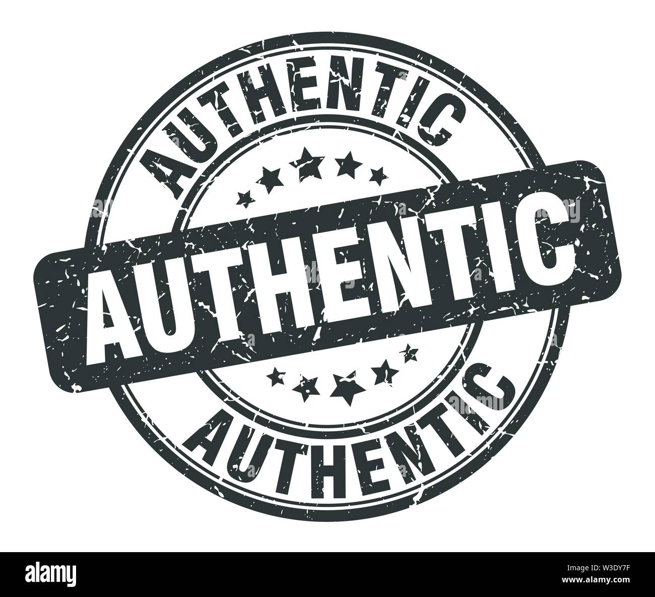 authentic stamp. authentic round grunge sign. authentic Stock Vector ...