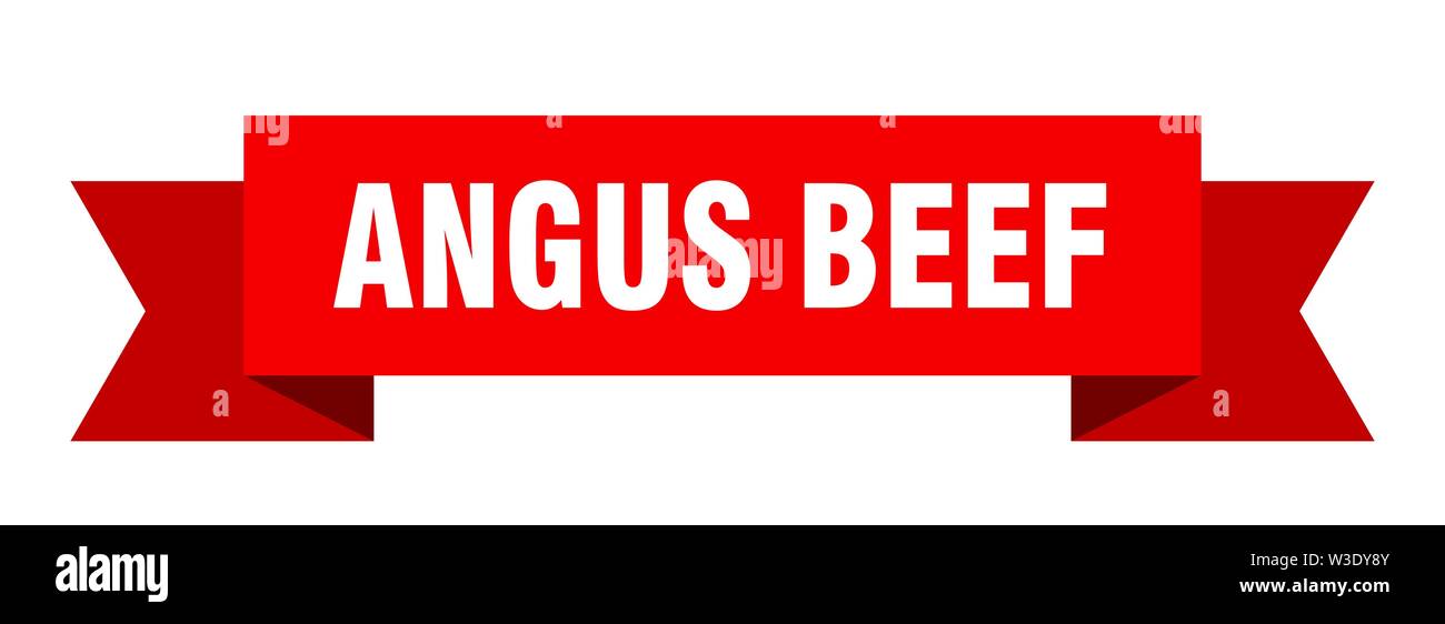 angus beef ribbon. angus beef isolated sign. angus beef banner Stock ...