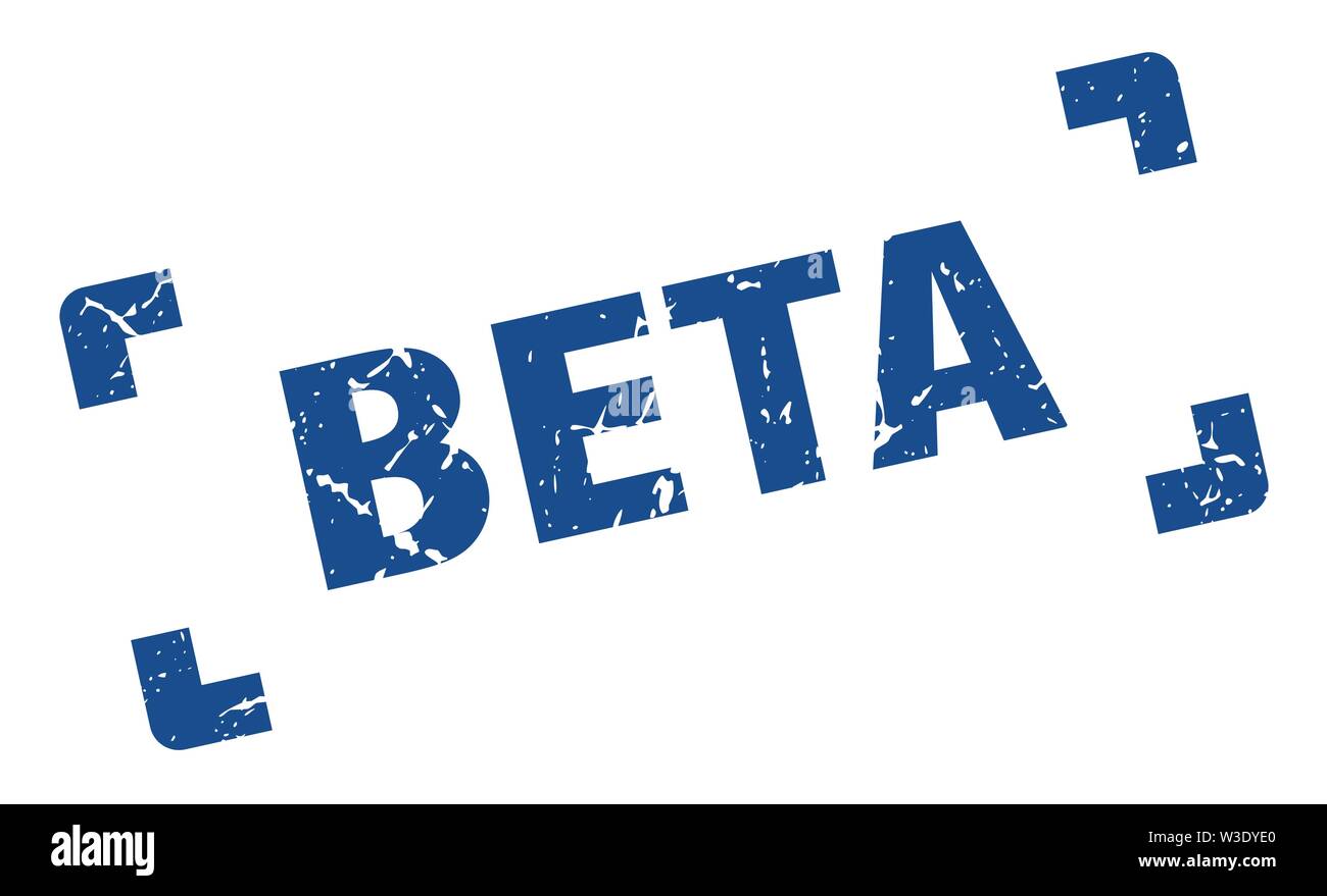 beta stamp. beta square grunge sign. beta Stock Vector Image & Art - Alamy