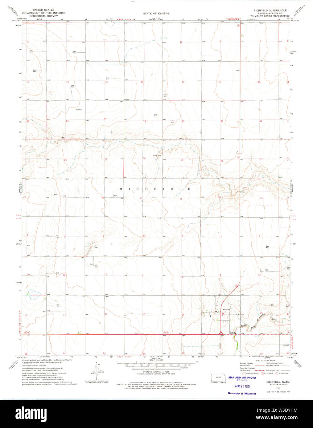 Map of richfield hi-res stock photography and images - Alamy