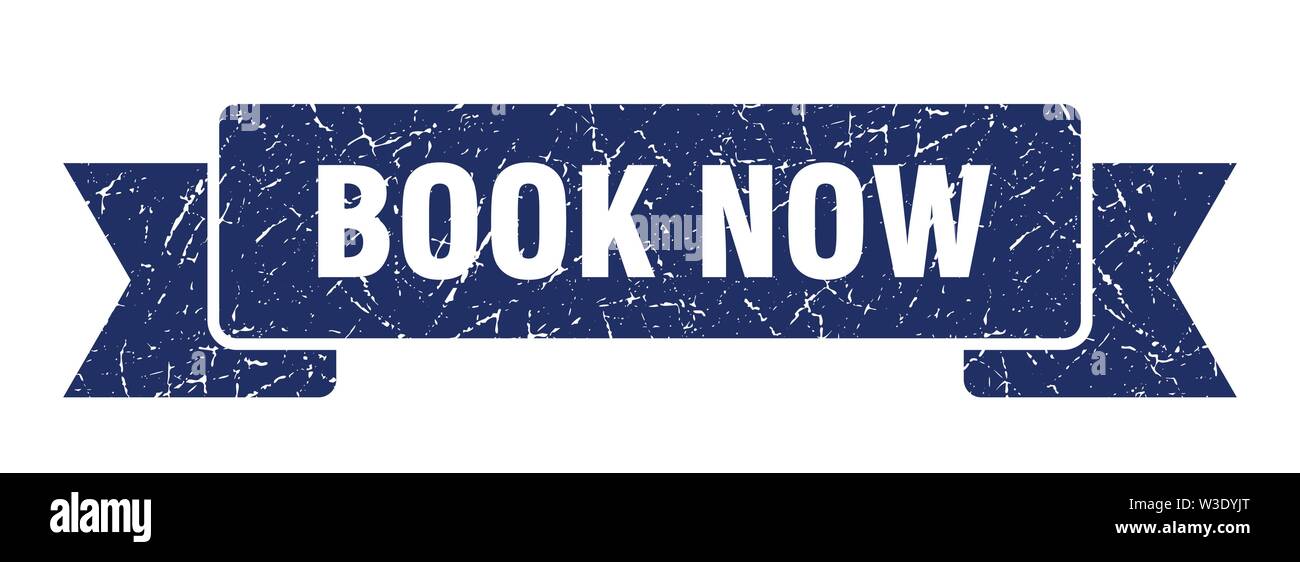 book now grunge ribbon. book now sign. book now banner Stock Vector ...