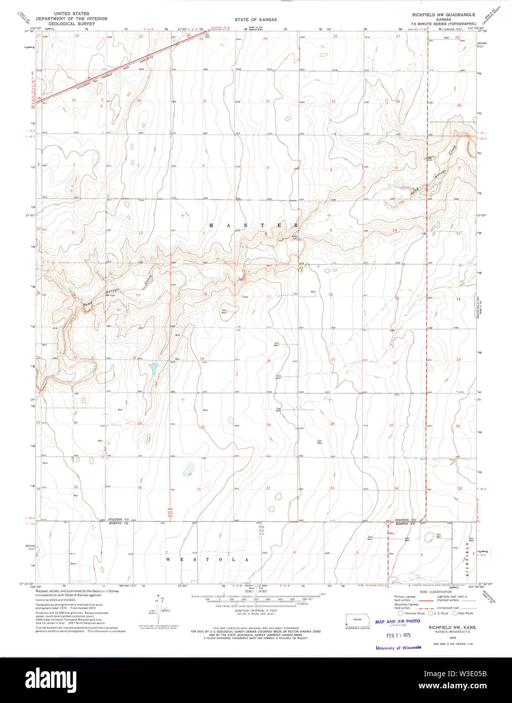 Map of richfield hi-res stock photography and images - Alamy