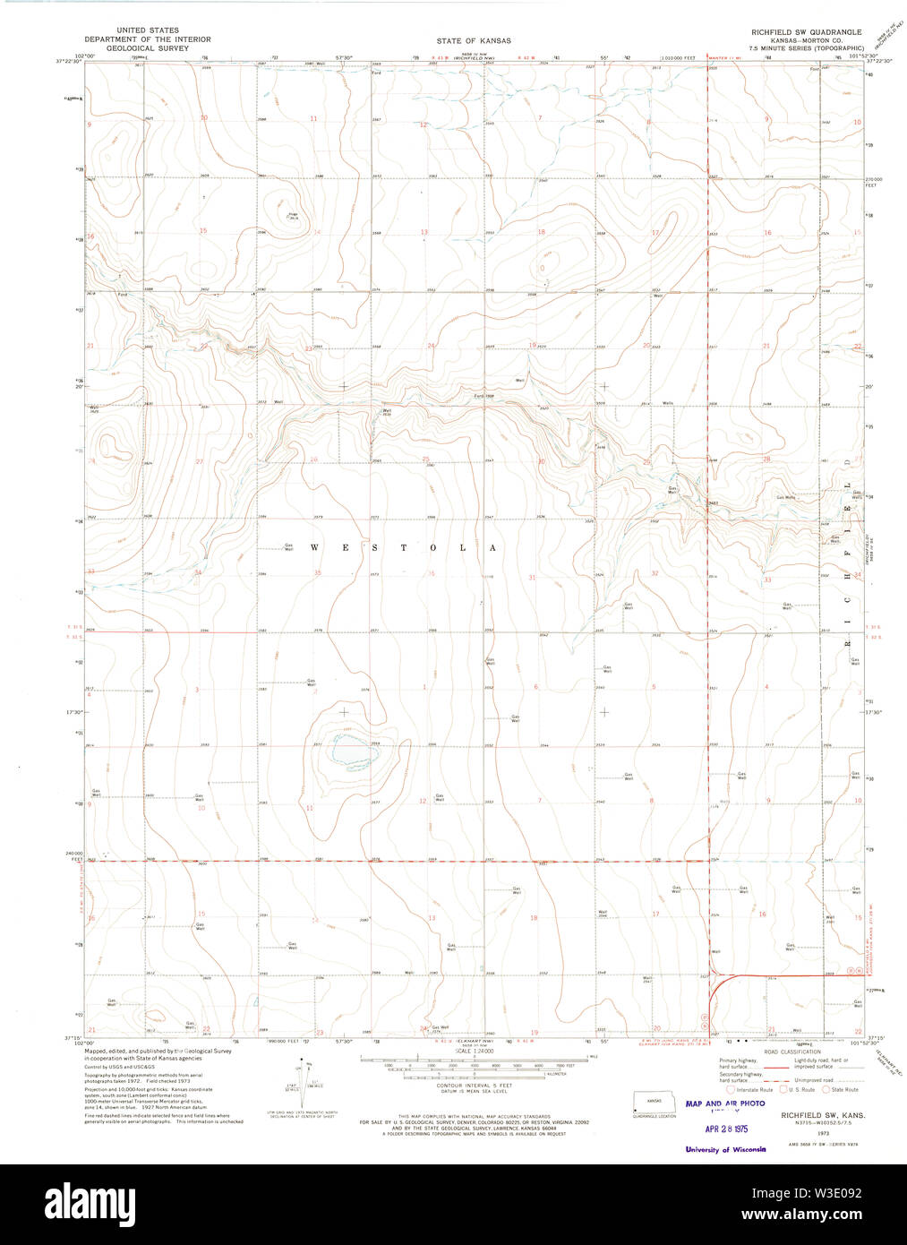 Map of richfield hi-res stock photography and images - Alamy
