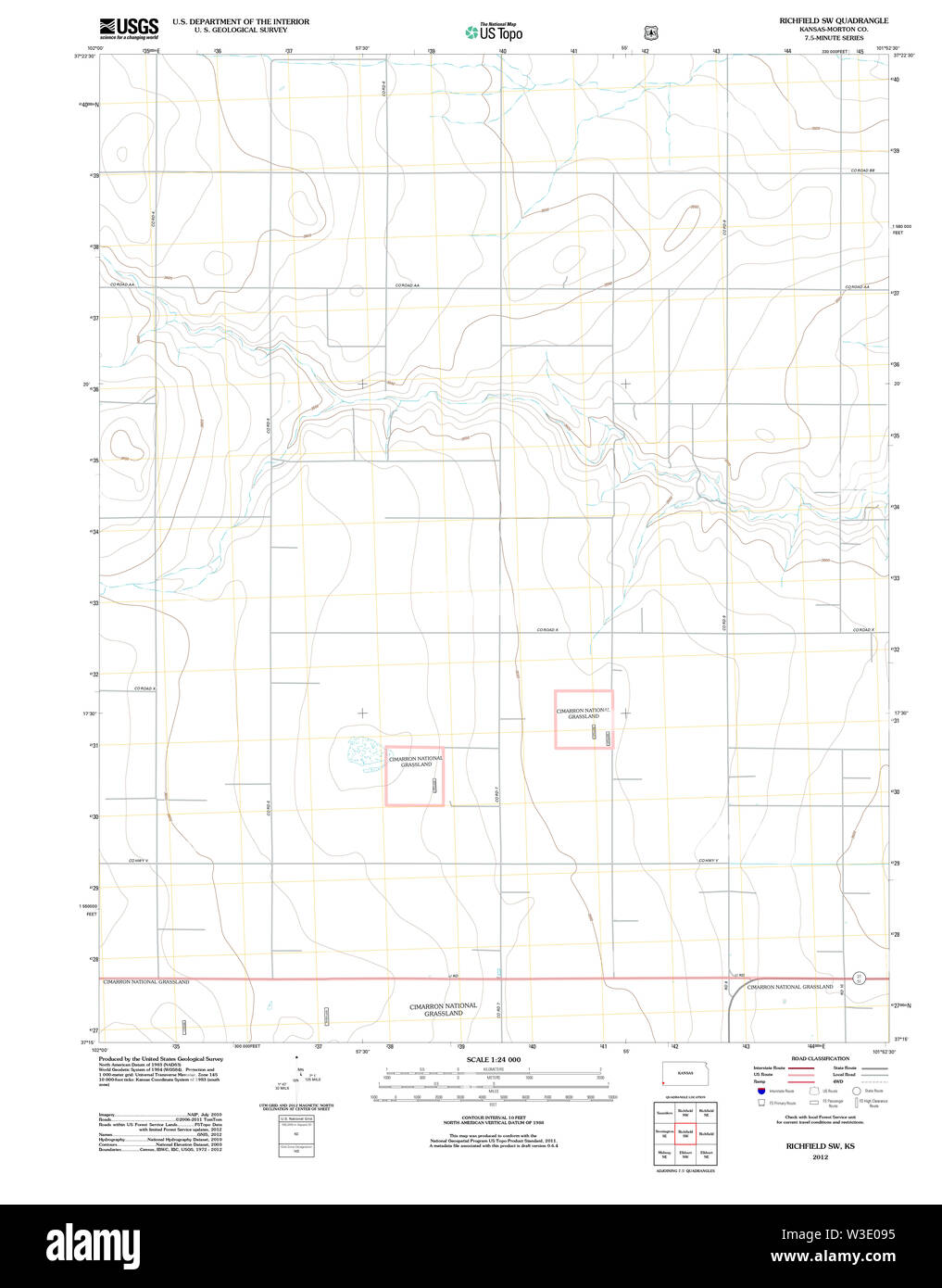Map of richfield hi-res stock photography and images - Alamy