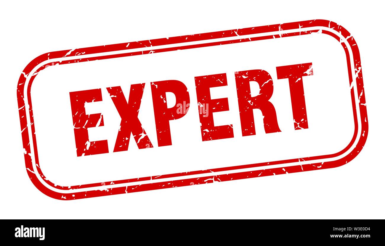 expert stamp. expert square grunge sign. expert Stock Vector Image ...