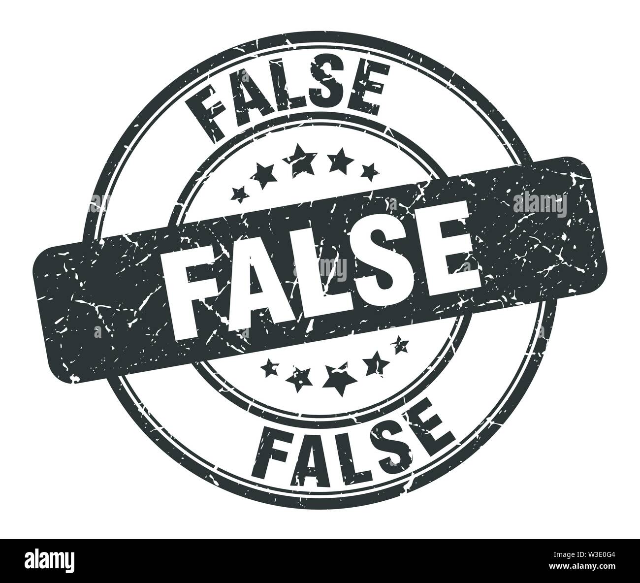 false stamp. false round grunge sign. false Stock Vector Image & Art ...