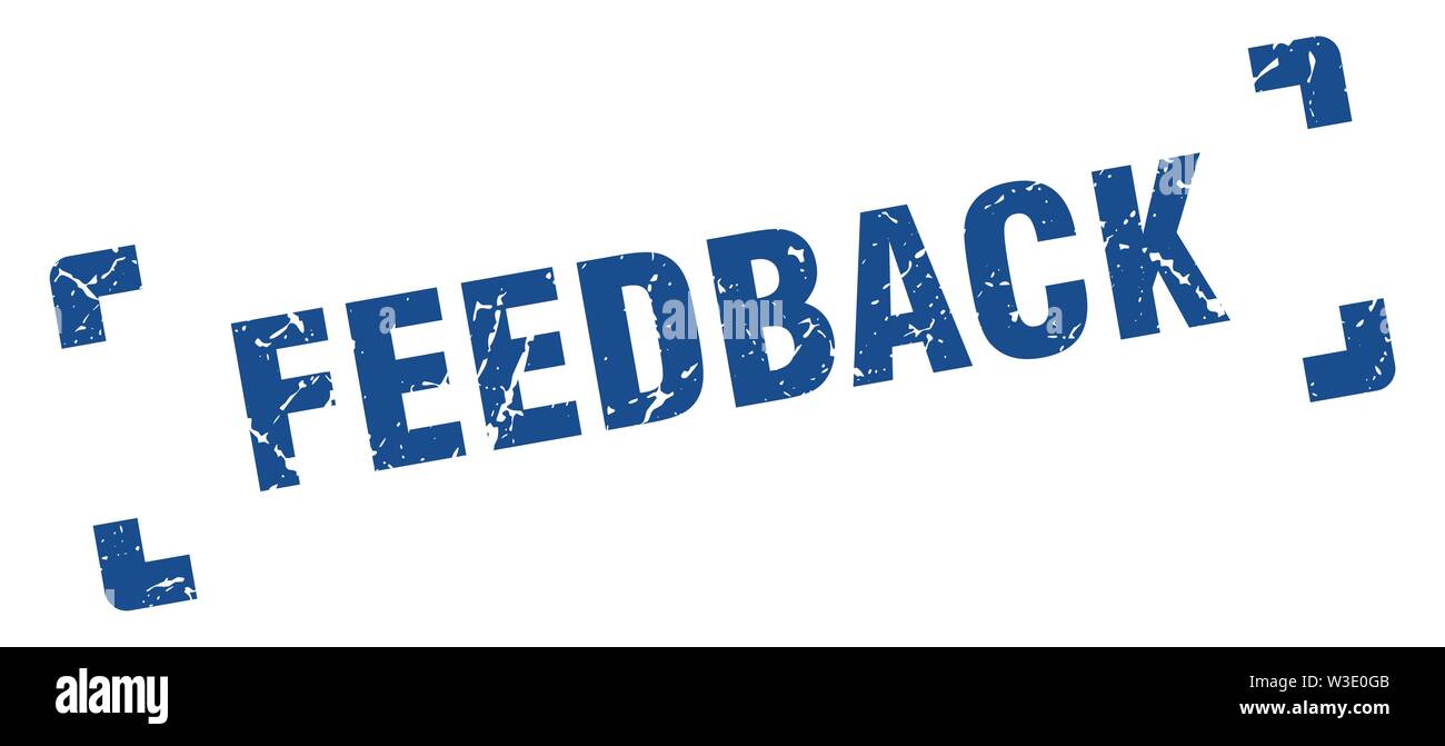 feedback stamp. feedback square grunge sign. feedback Stock Vector ...
