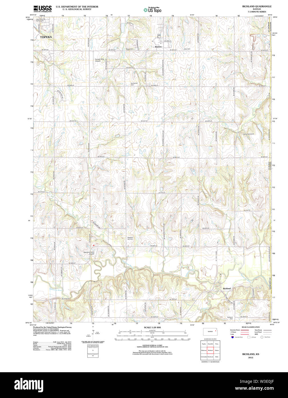 Richland map Cut Out Stock Images & Pictures - Alamy