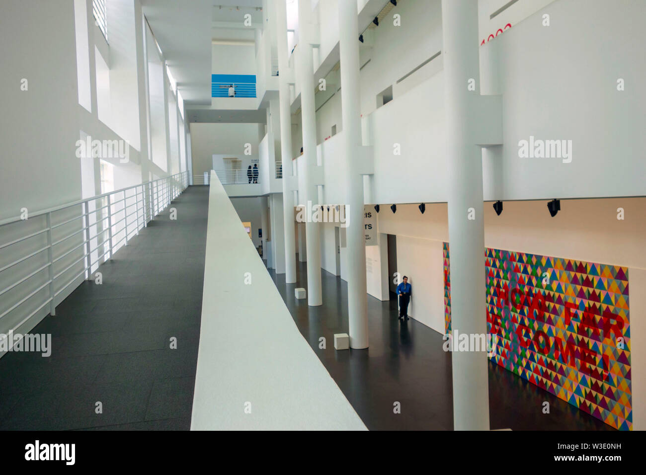 Barcelona, Spain. Interior museum MACBA, Contemporary museum of ...