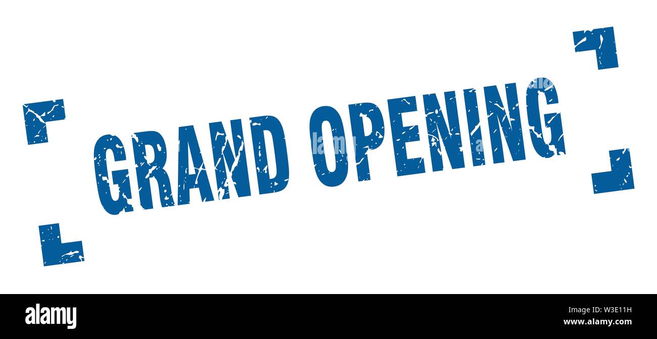 grand opening stamp. grand opening square grunge sign. grand opening ...