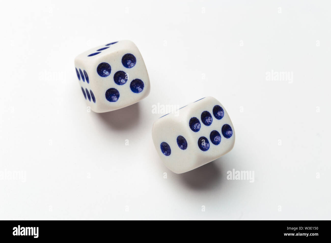 dice isolated on white background Stock Photo - Alamy
