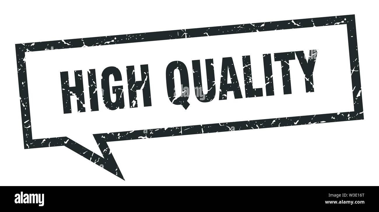 high quality sign. high quality square speech bubble. high quality ...