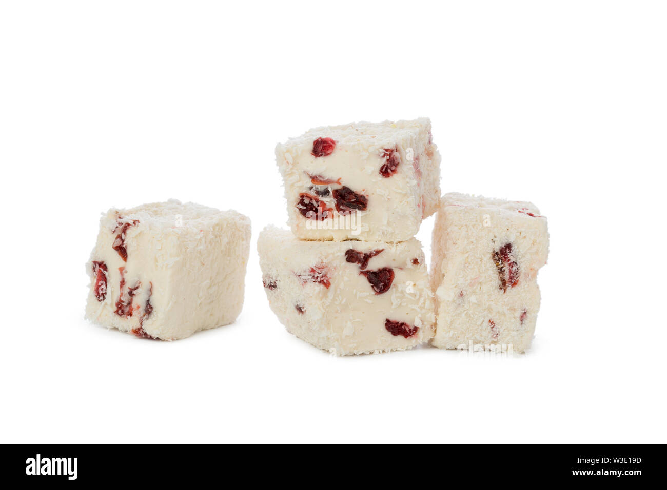 Turkish delight isolated on white Stock Photo - Alamy