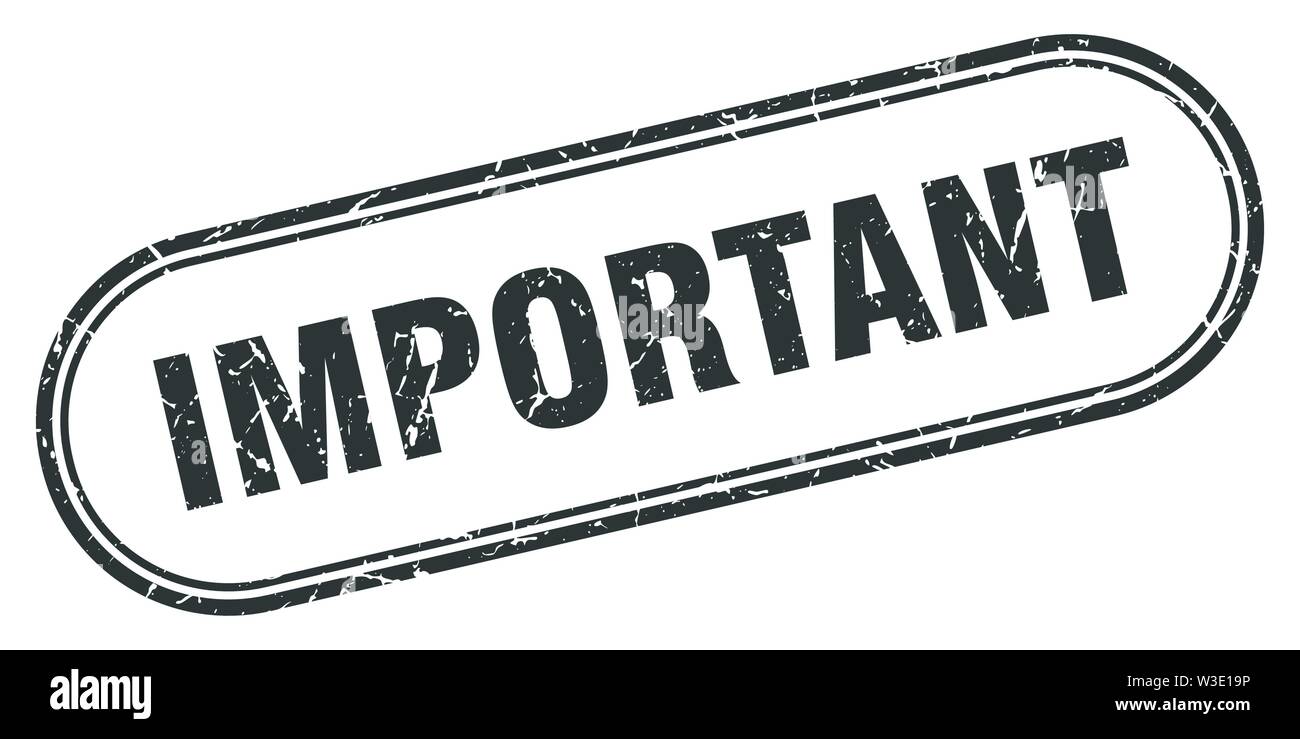 important stamp. important square grunge sign. important Stock Vector ...