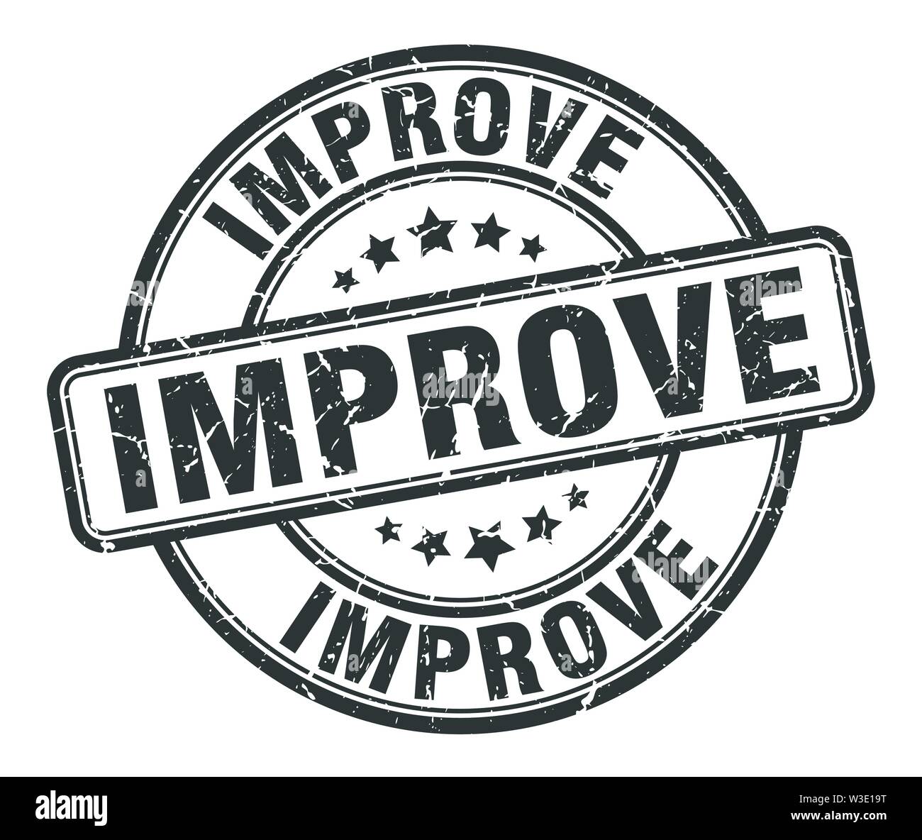 improve stamp. improve round grunge sign. improve Stock Vector Image ...