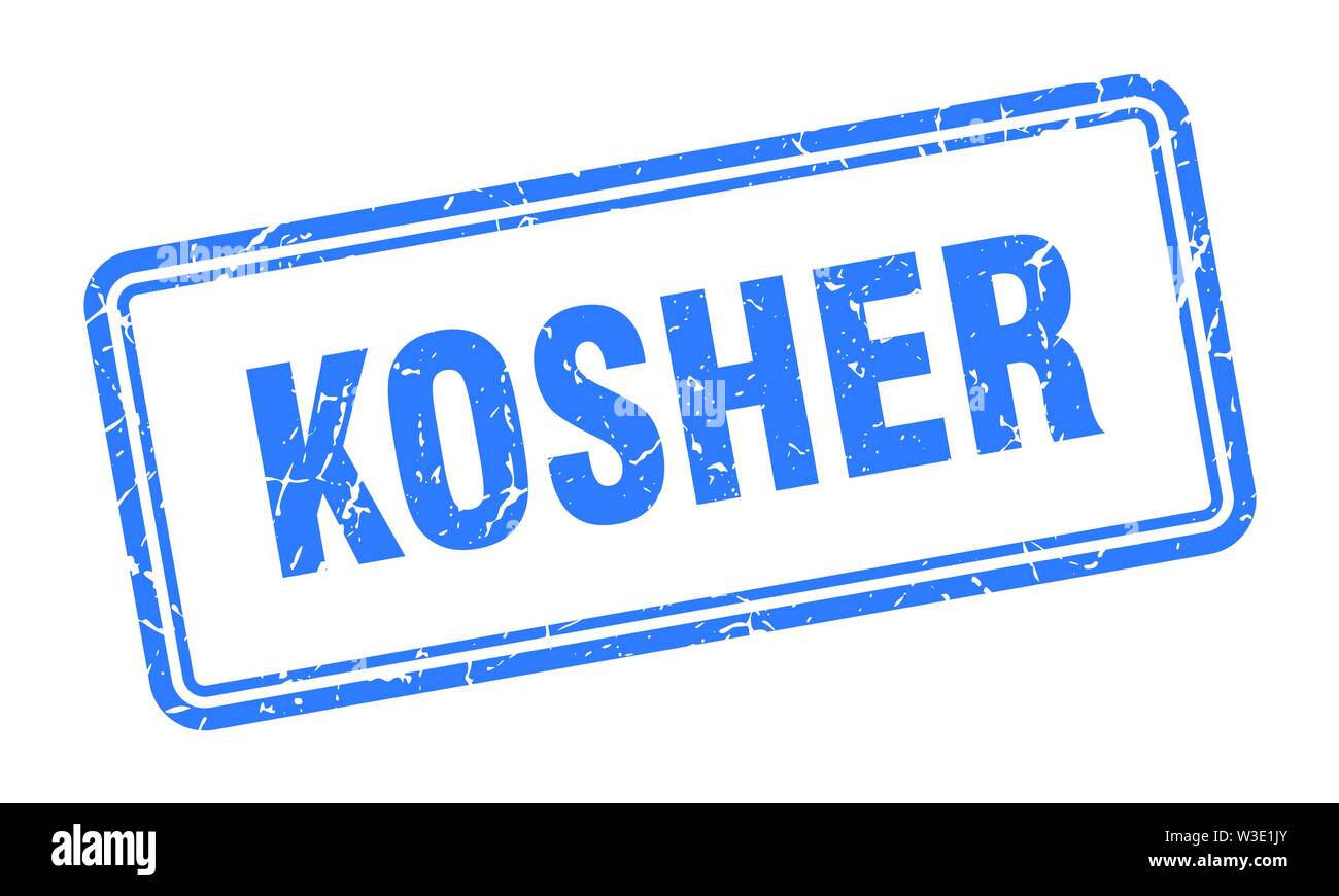kosher stamp. kosher square grunge sign. kosher Stock Vector Image ...