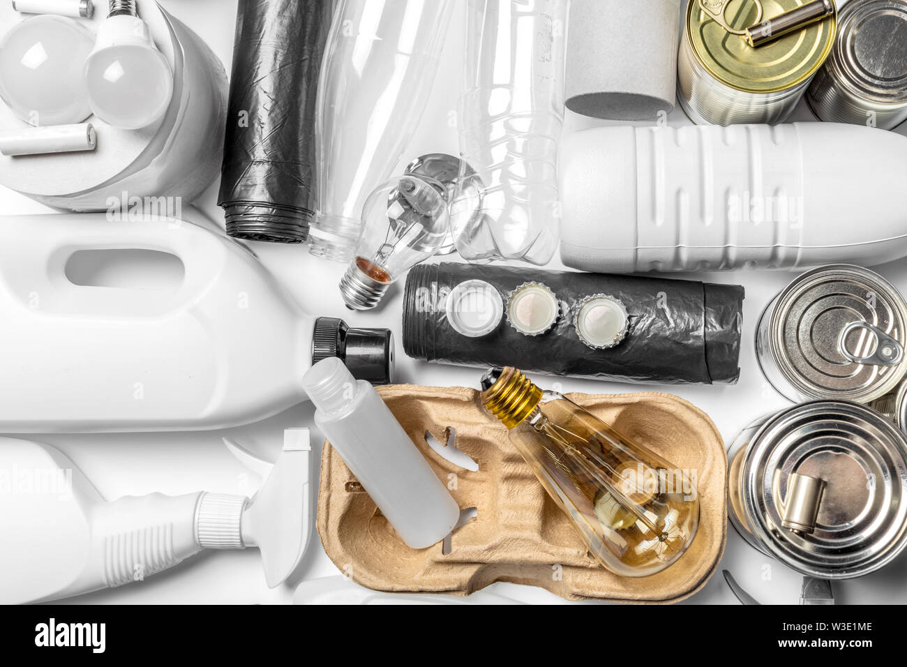 Eco concept on table background top view Stock Photo - Alamy