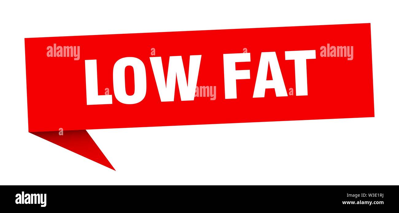 low fat speech bubble. low fat sign. low fat banner Stock Vector Image ...