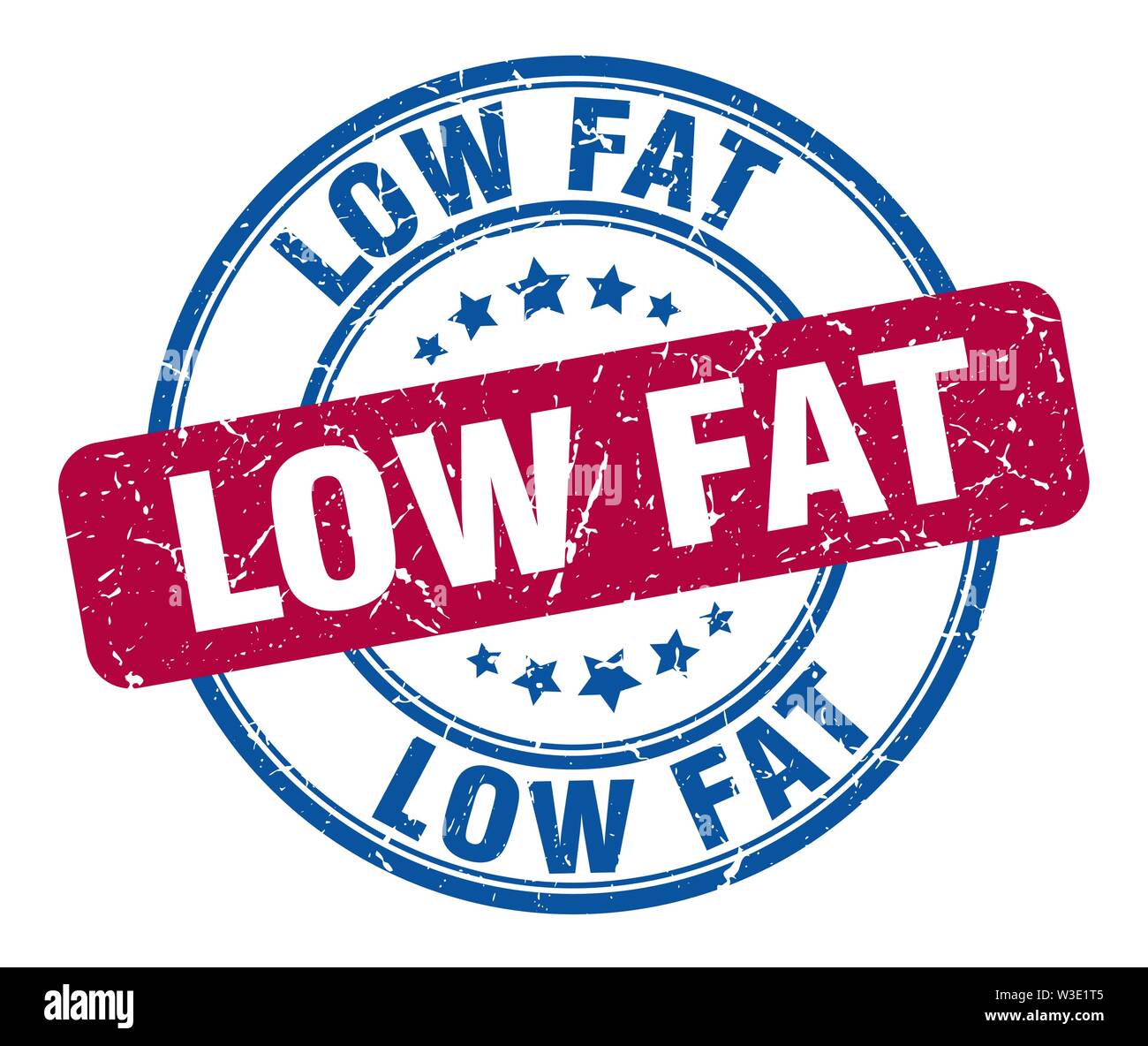 low fat stamp. low fat round grunge sign. low fat Stock Vector Image ...