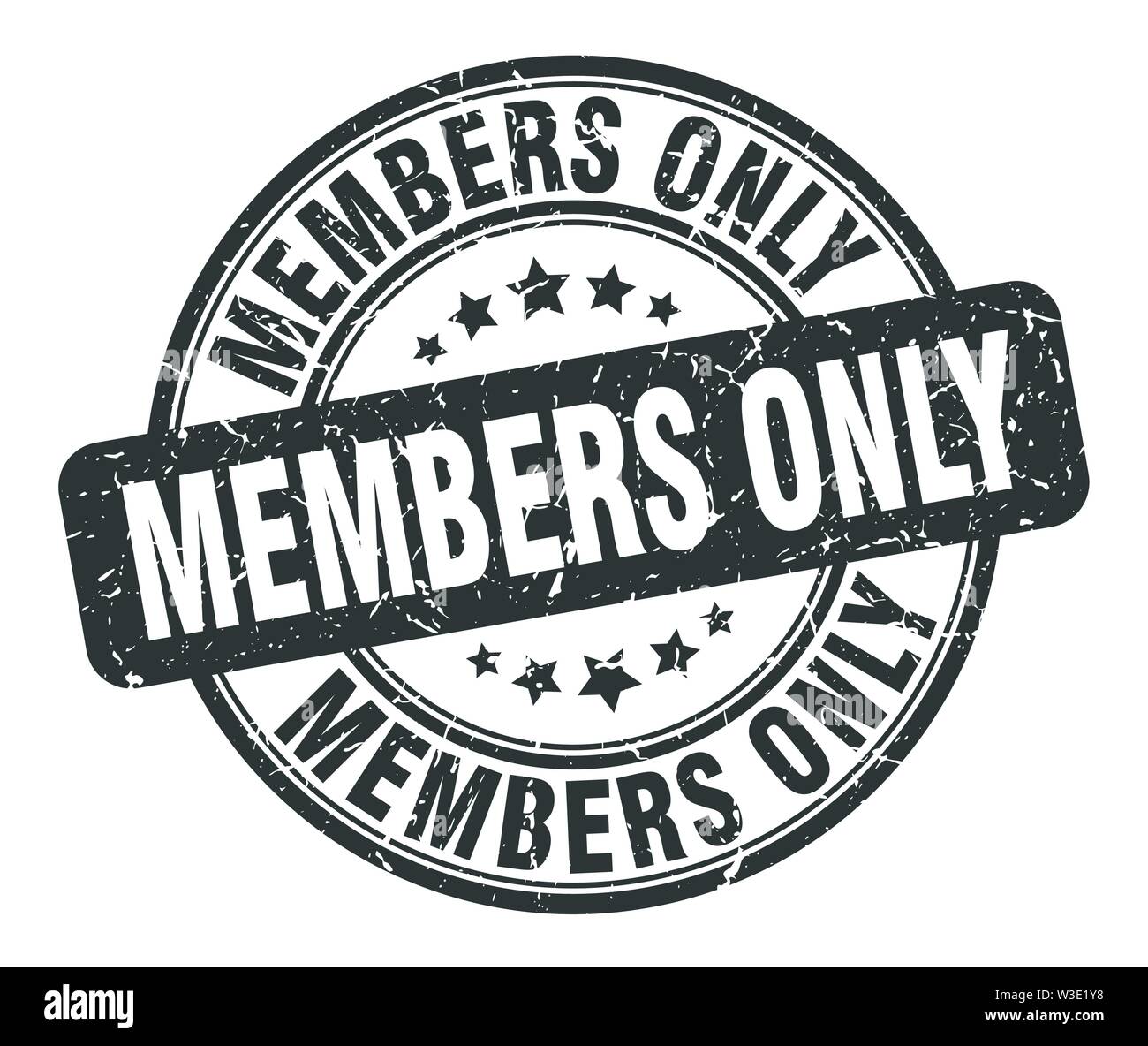 members only stamp. members only round grunge sign. members only Stock ...