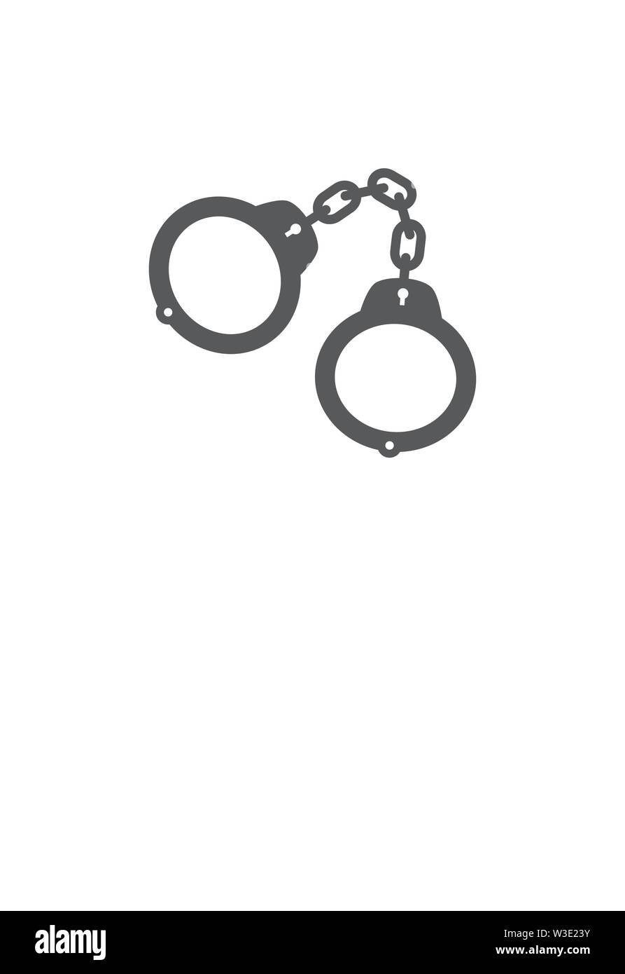Police Handcuffs Vector Illustration Icon Stock Vector Image & Art - Alamy