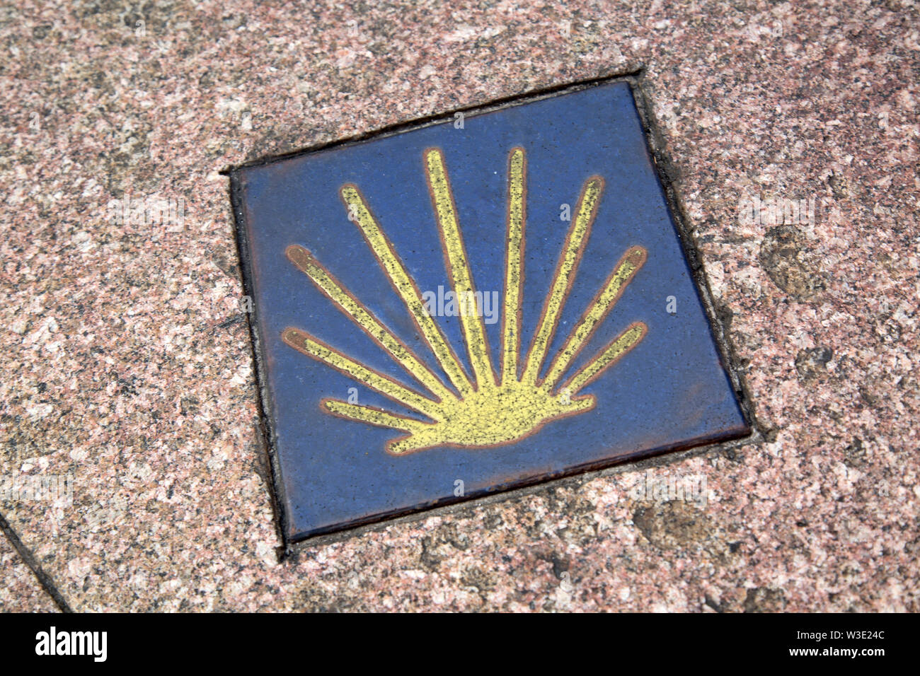 Camino de Santiago Sign; Galicia; Spain Stock Photo - Alamy