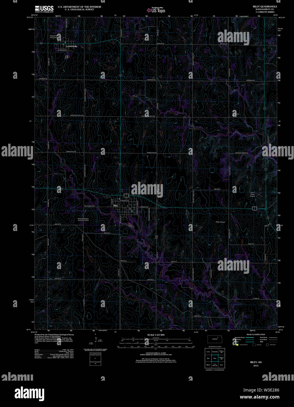 Riley map hi-res stock photography and images - Alamy
