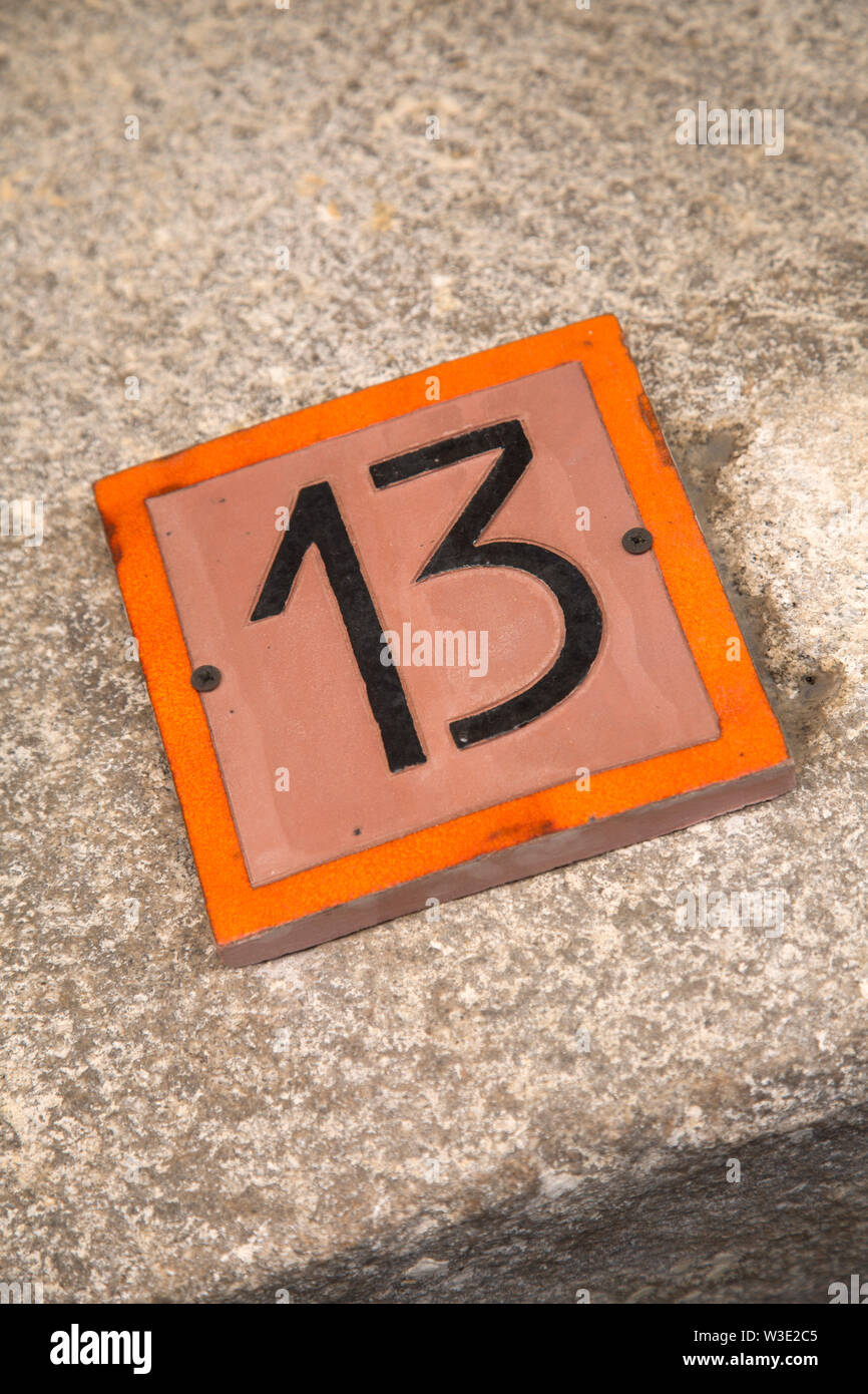 Number 13 on orange hi-res stock photography and images - Alamy