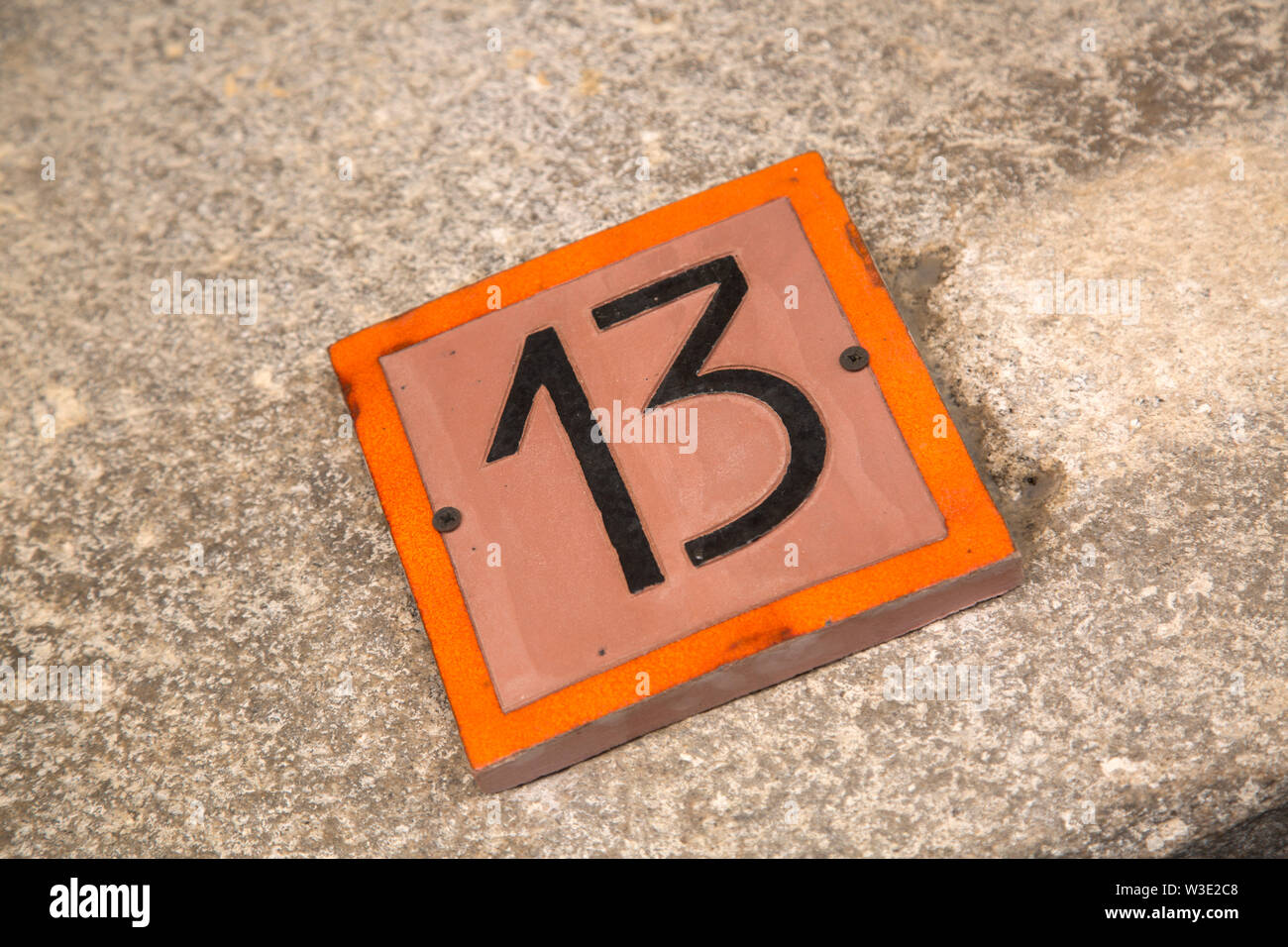 Number 13 on orange hi-res stock photography and images - Alamy