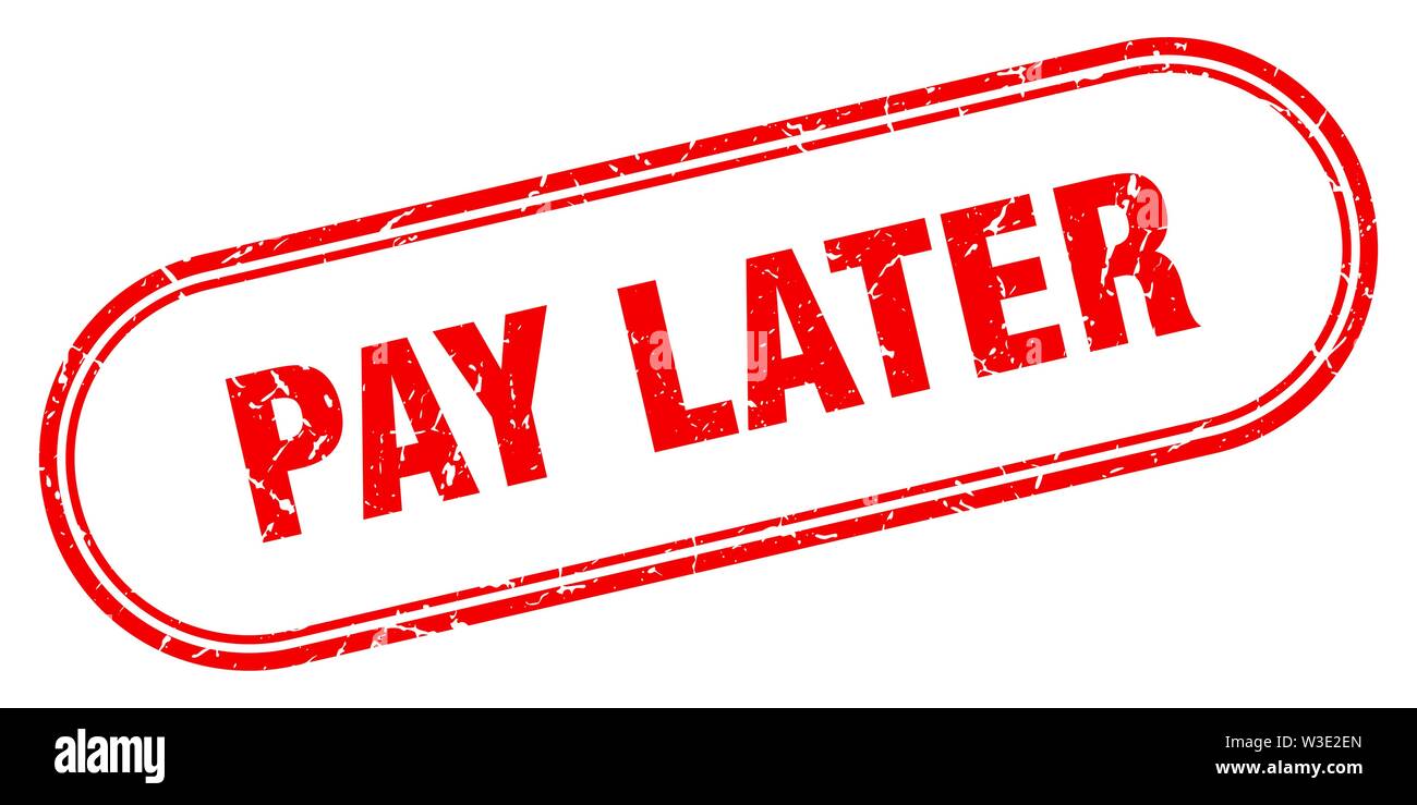 Pay later vector vectors hi-res stock photography and images - Alamy