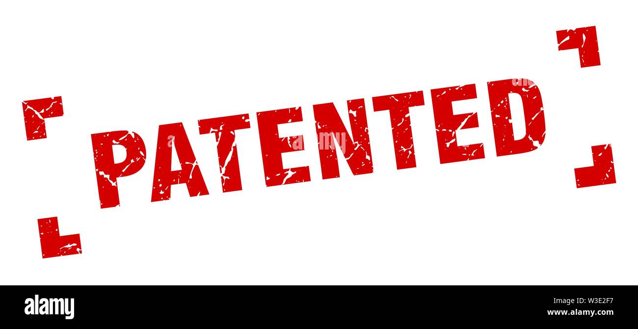 patented stamp. patented square grunge sign. patented Stock Vector ...