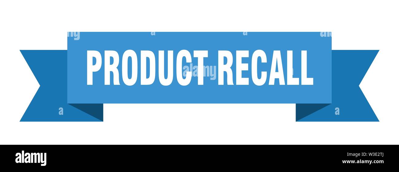 product recall ribbon. product recall isolated sign. product recall ...