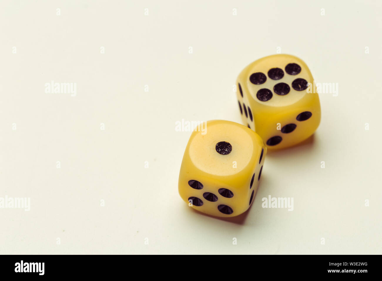 dice isolated on white background Stock Photo - Alamy