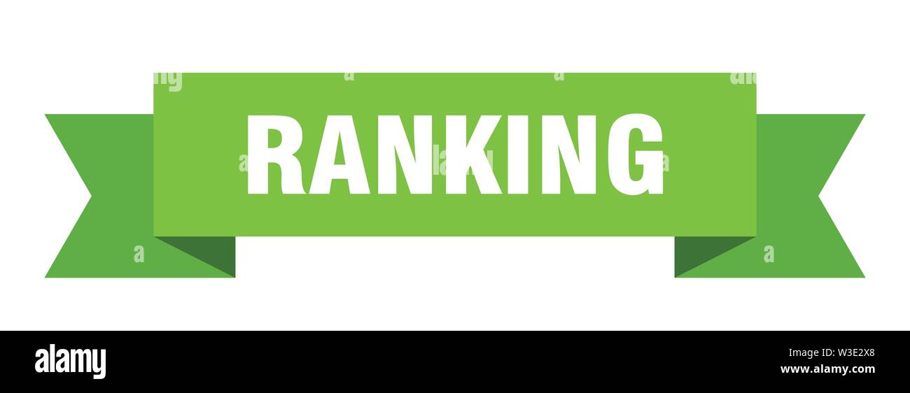 ranking ribbon. ranking isolated sign. ranking banner Stock Vector ...