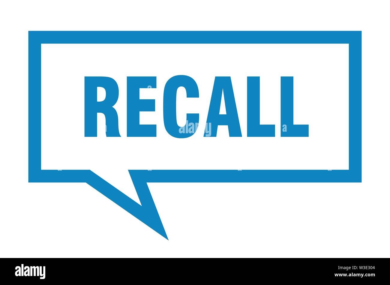 Recall word Stock Vector Images - Alamy
