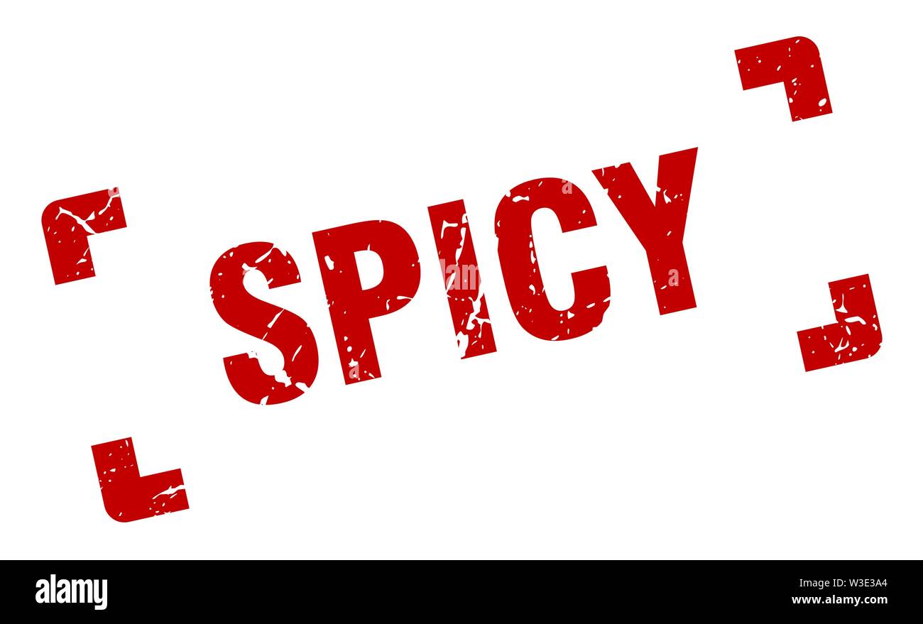 spicy stamp. spicy square grunge sign. spicy Stock Vector Image & Art ...